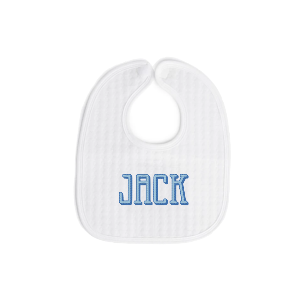 Large Diamond Weave Cotton Bib – Stanford Ave